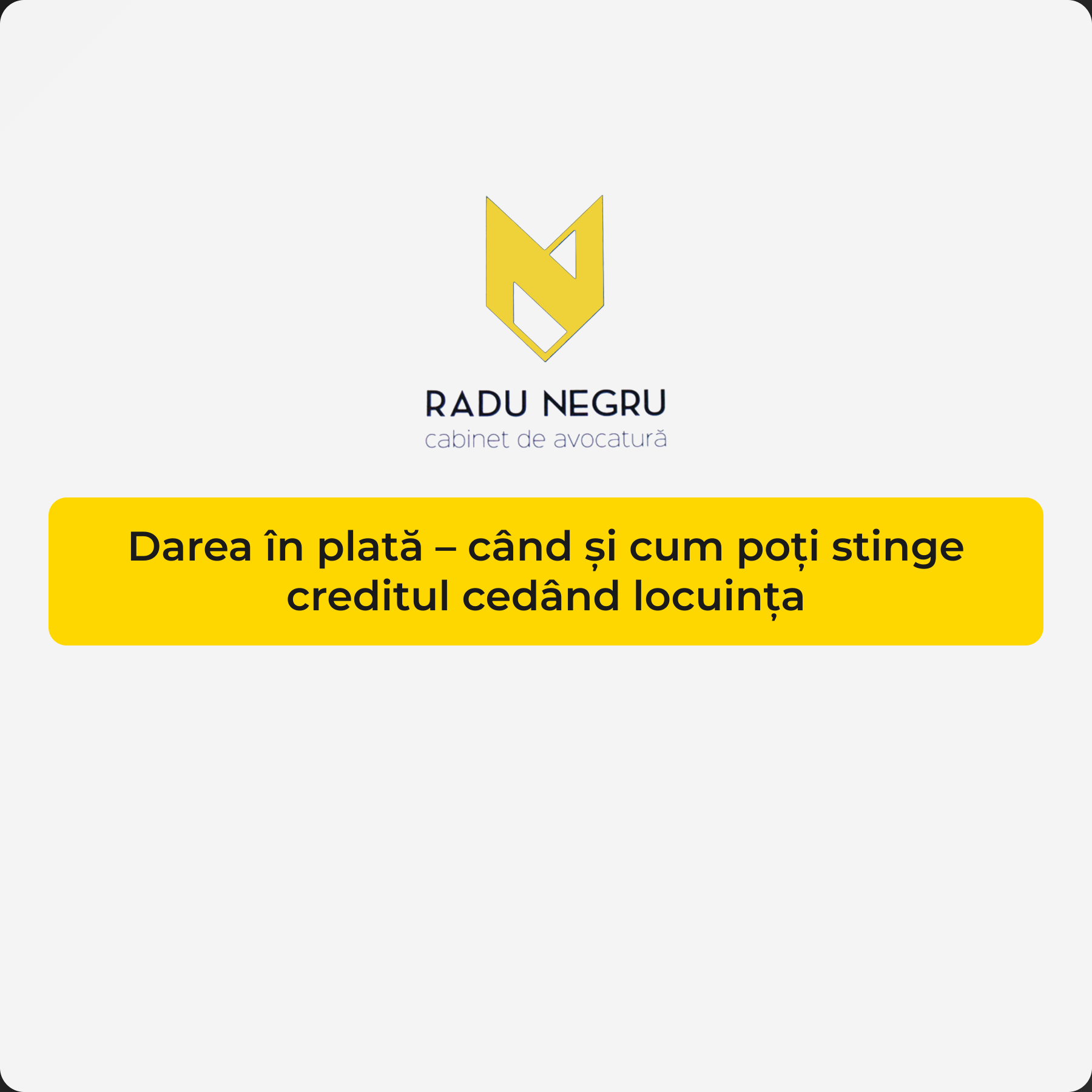 Darea în plată – când și cum poți stinge creditul cedând locuința ...